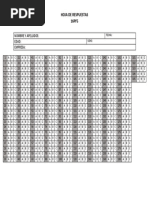16PF Answer Sheet | PDF