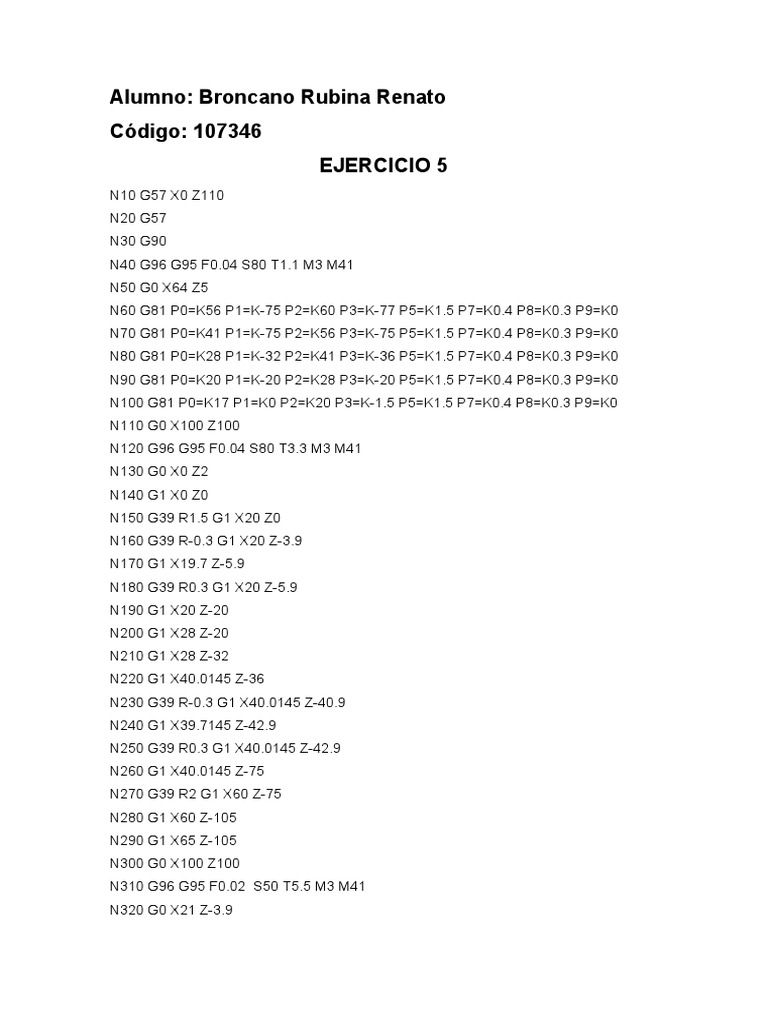 CNC Machining Exercises | PDF