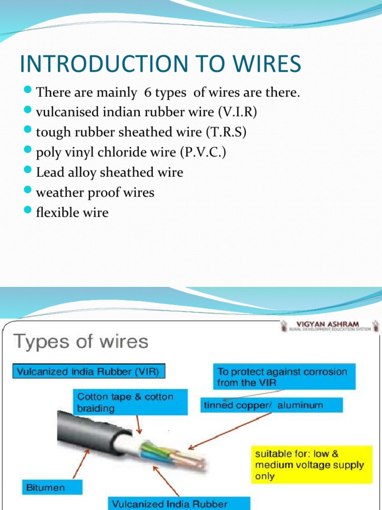 Types of Wires and Cables | PDF | Wire | Insulator (Electricity)
