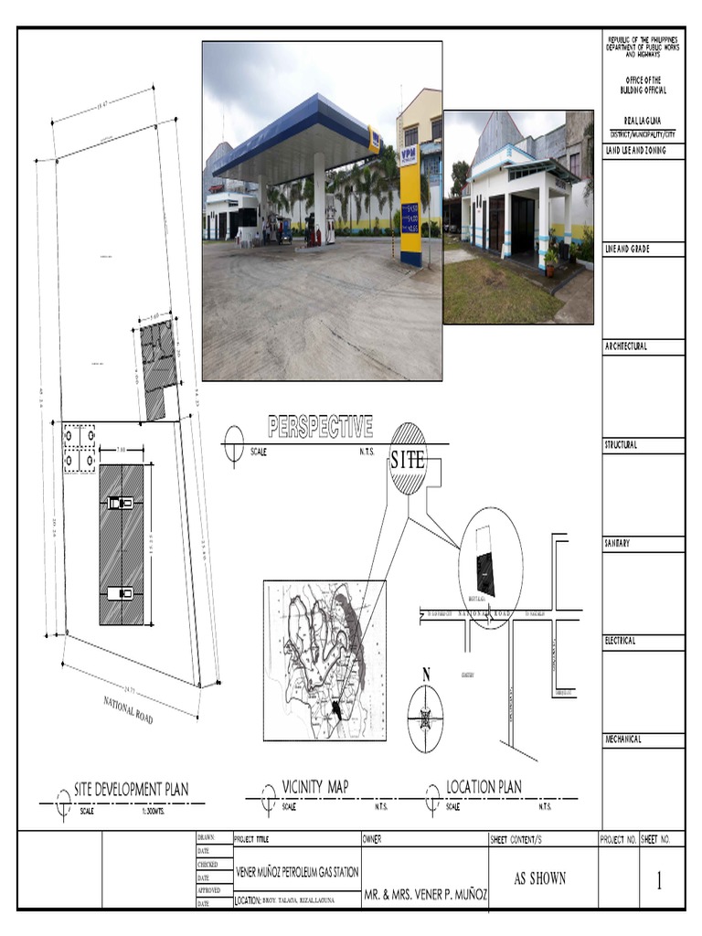 Site Development Plan Location Plan Vicinity Map: As Shown | PDF | Filling Station ...