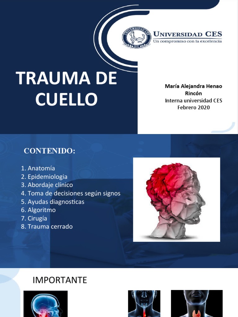 Trauma de Cuello Mahr | PDF | Nervio vago | Anatomía humana