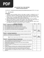 Guidelines in Content Evaluation For DepEd-Developed LRs | PDF ...