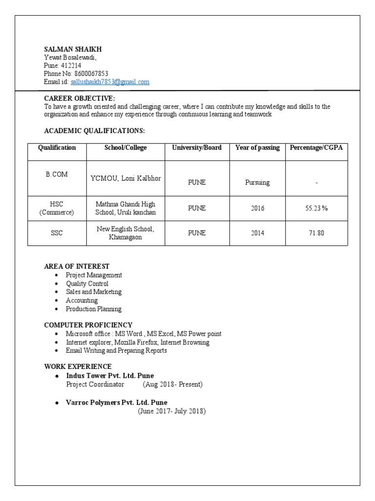 Salman Resume | PDF