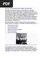 Modifiable and Non Modifiable Health Determinants | PDF