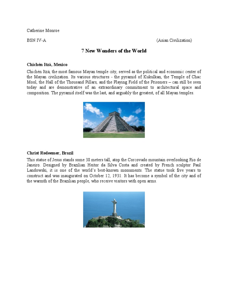 7 New Wonders of The World: Chichén Itzá, Mexico | PDF