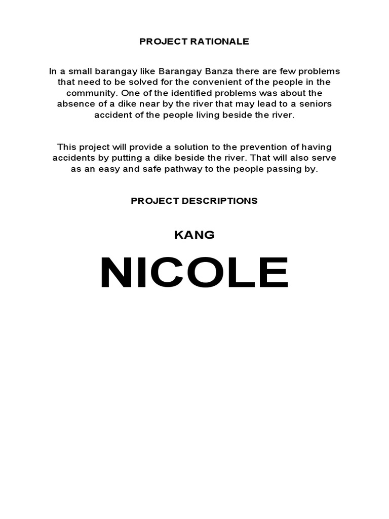 Project Rationale | PDF