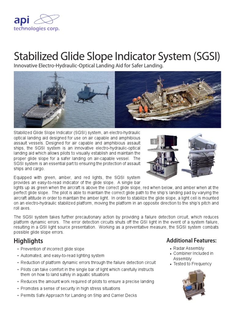 Stabilized Glide Slope Indicator Datasheet | PDF | Ships | Manufactured ...