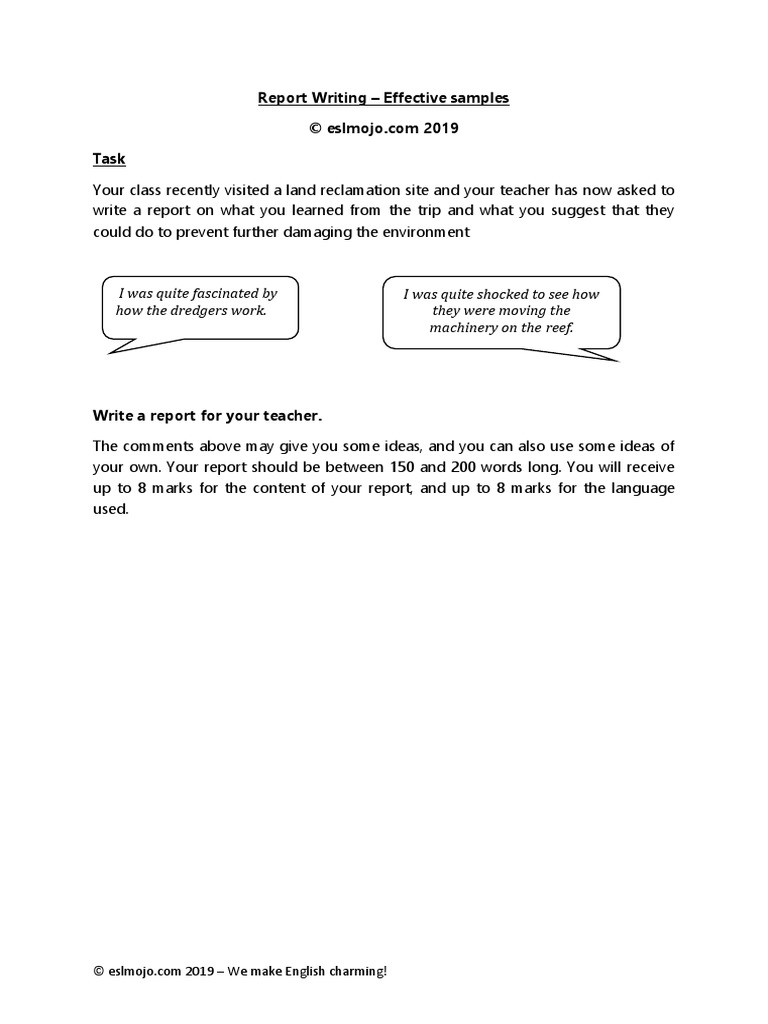 Effective Report Samples | PDF | Natural Environment | Earth Sciences
