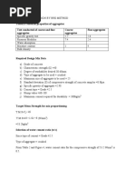 Aci Mix Design Example 1 | PDF | Concrete | Cement