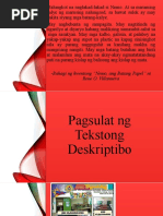 Ang Pagsulat NG Paglalarawan Ay Maaaring Subhetibo o Obhetibo | PDF