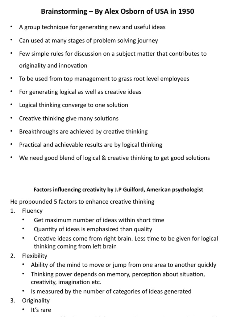 Essential Guidelines for Effective Brainstorming Sessions: Key ...