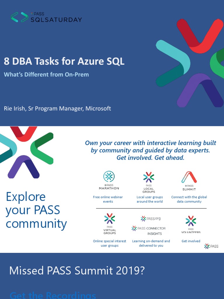 8 DBA Tasks For Azure SQL: What's Different From On-Prem | PDF ...