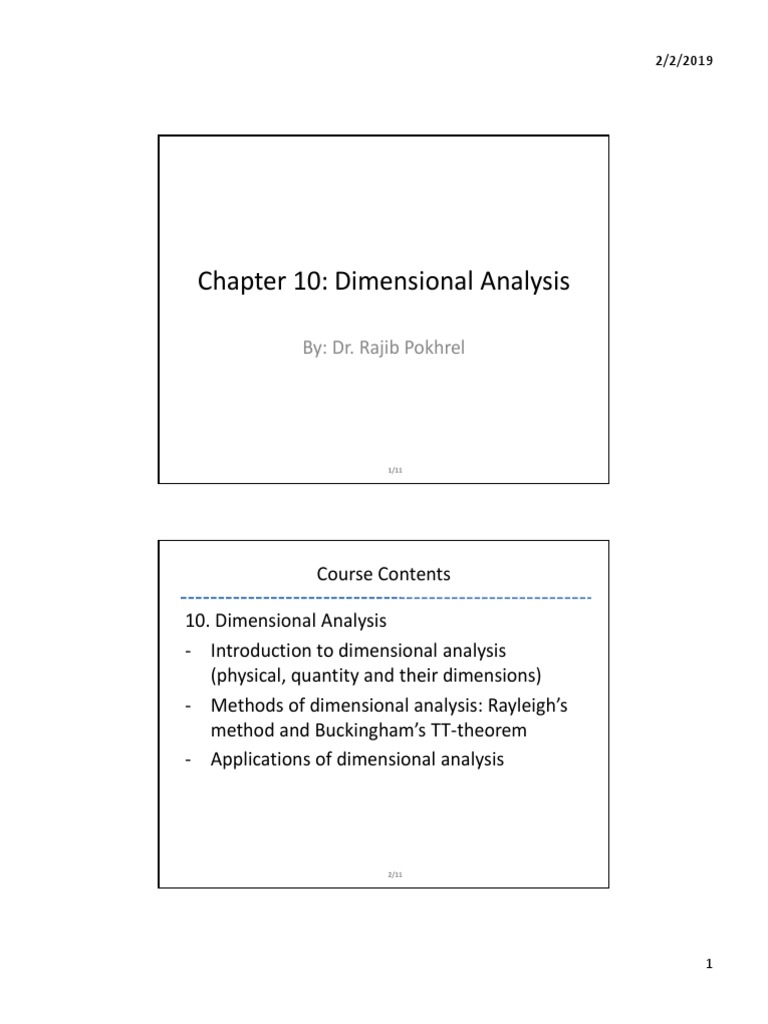 Dimensional Analysis Guide | PDF | Mechanics | Physics