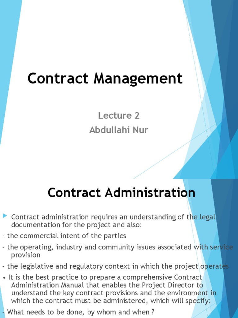 Effective Contract Management Strategies | PDF | Employment | Governance