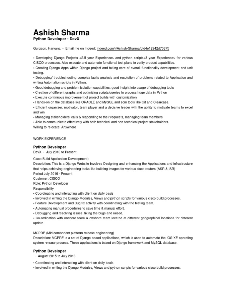 Ashish Sharma: Python Developer - Devx | PDF | Graphical User Interfaces | Python (Programming ...