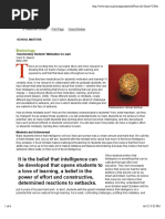 NAIS - Brainology: Transforming Students' Motivation To Learn | PDF ...