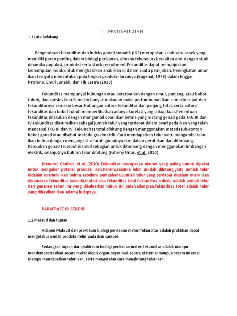 FEKunditas TM BIOPER | PDF