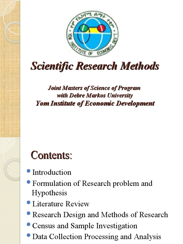 Part 1 - Basic Research Method | Download Free PDF | Scientific Method ...