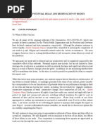 Project Delay Notice Template | PDF