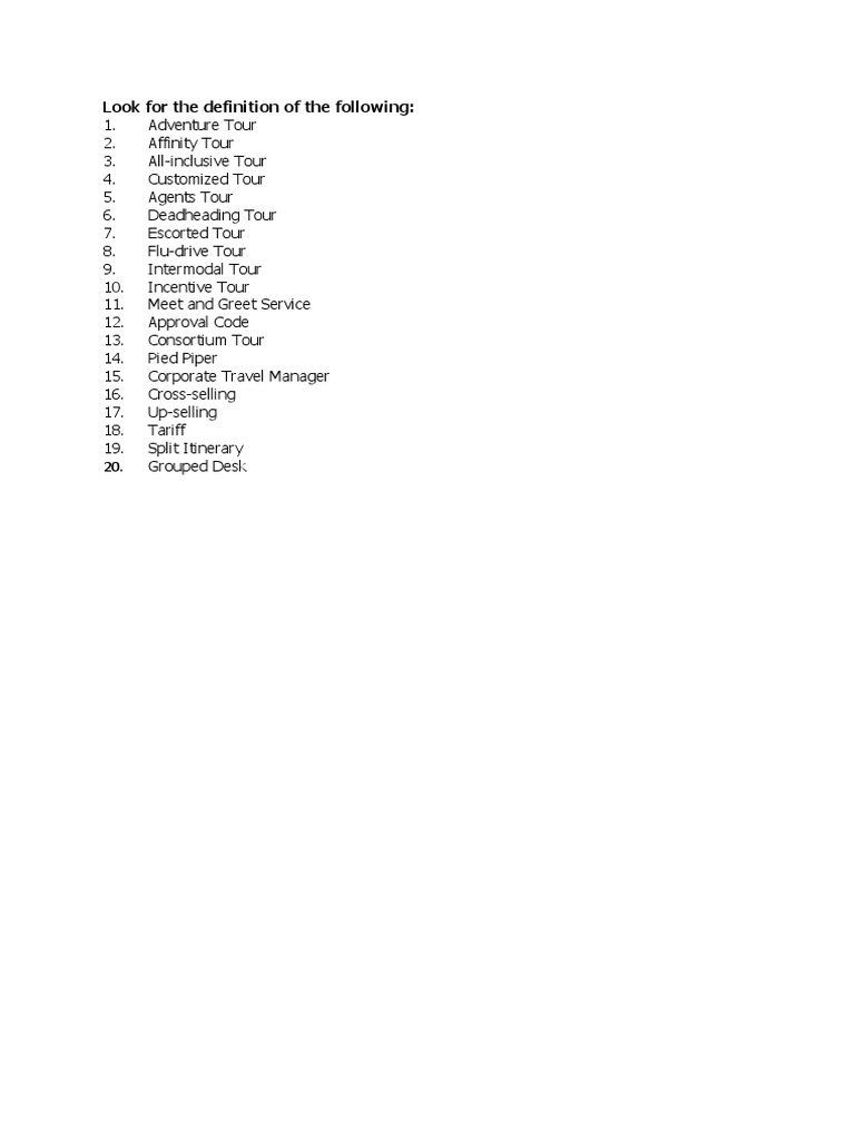 Definition Assignment | PDF