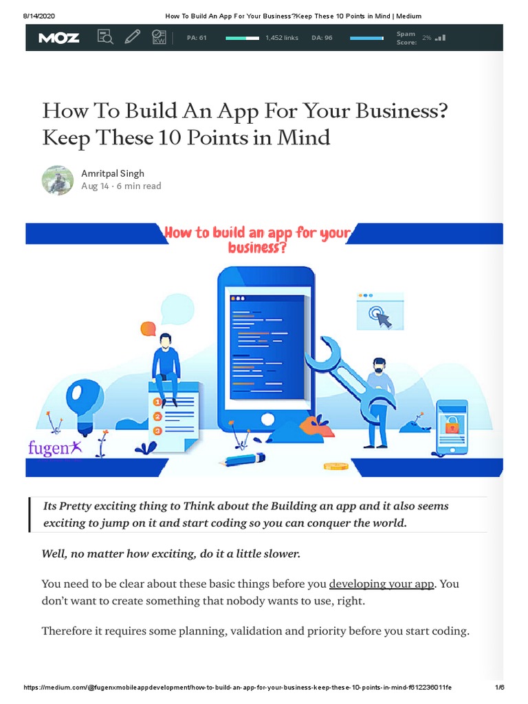 How To Build An App For Your Business - Keep These 10 Points in Mind ...