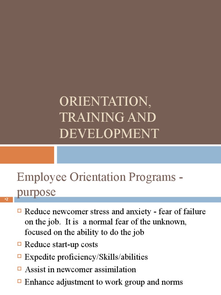 DHR - 202 - Orientation, - Training - and - Development - June - 2015 1 ...