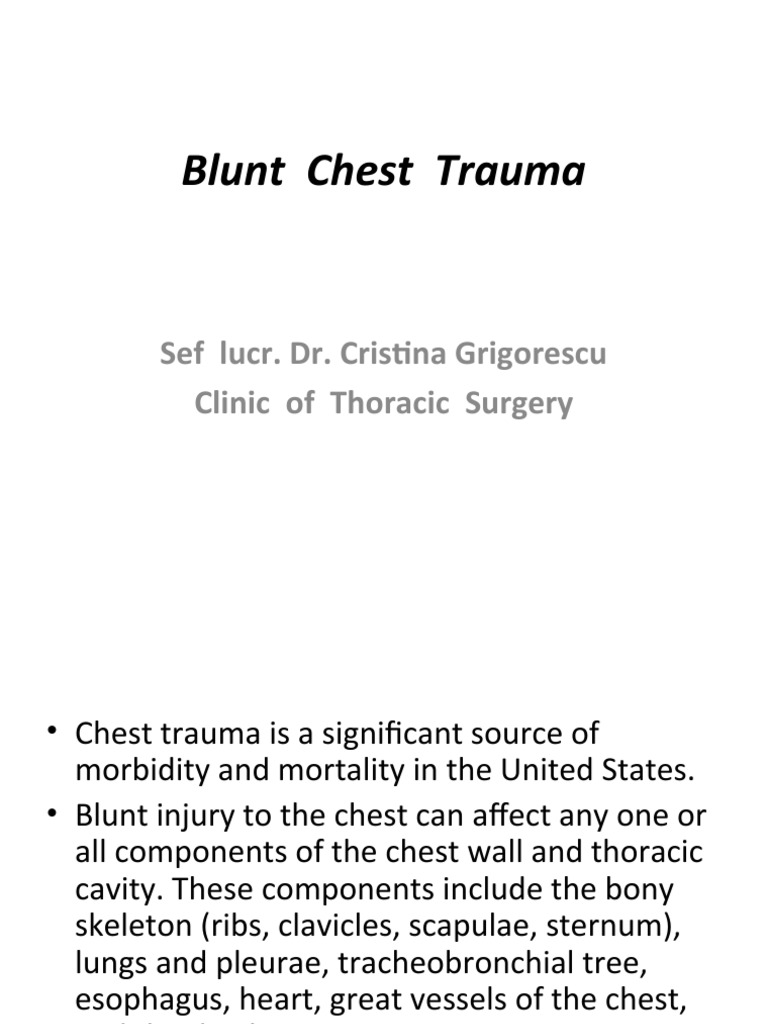 Blunt Chest Trauma