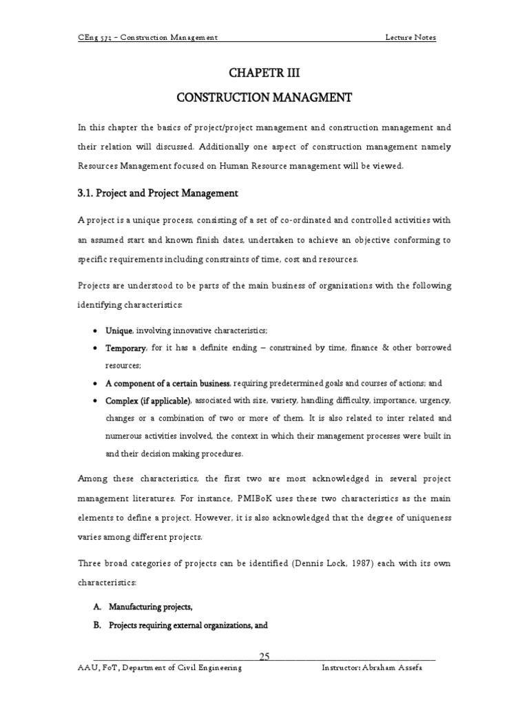 Functions of Construction Management | PDF | Collective Bargaining ...