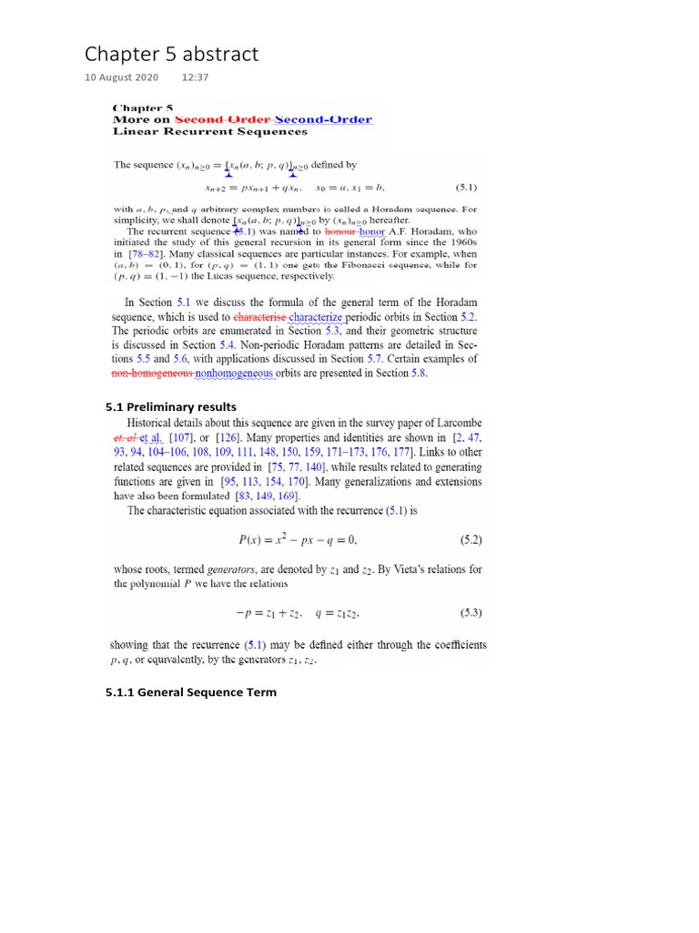 Chapter 5 Abstract Summary | PDF