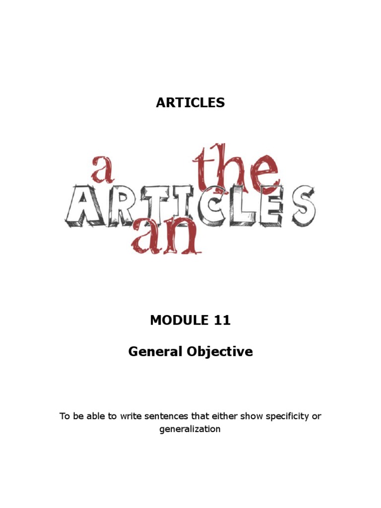 Understanding Articles in English | PDF | Noun | Human Communication