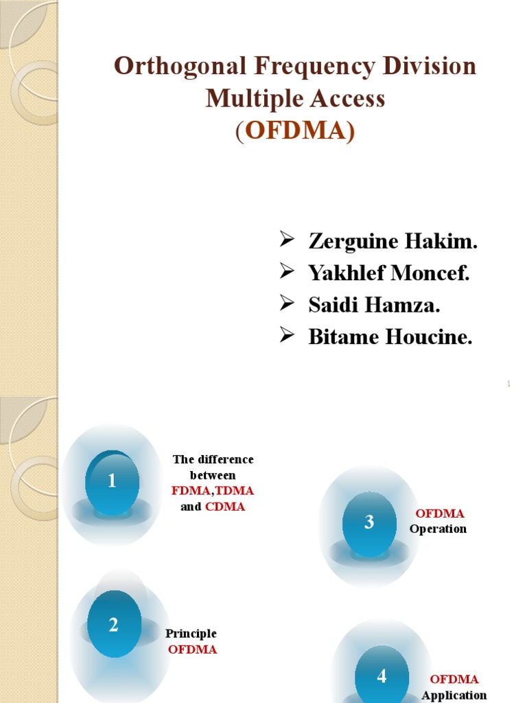 Orthogonal Frequency Division Multiple Access: Ofdma) | PDF | Orthogonal Frequency Division ...