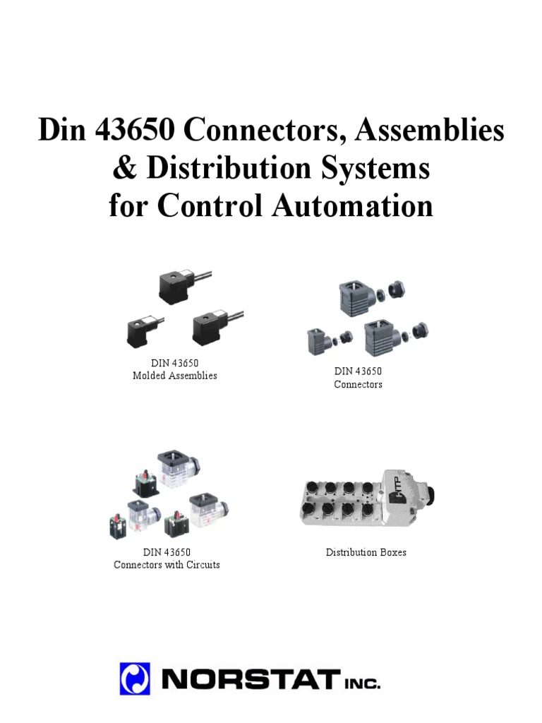 DIN 43650 Connectors for Automation | PDF | Electrical Connector | Switch