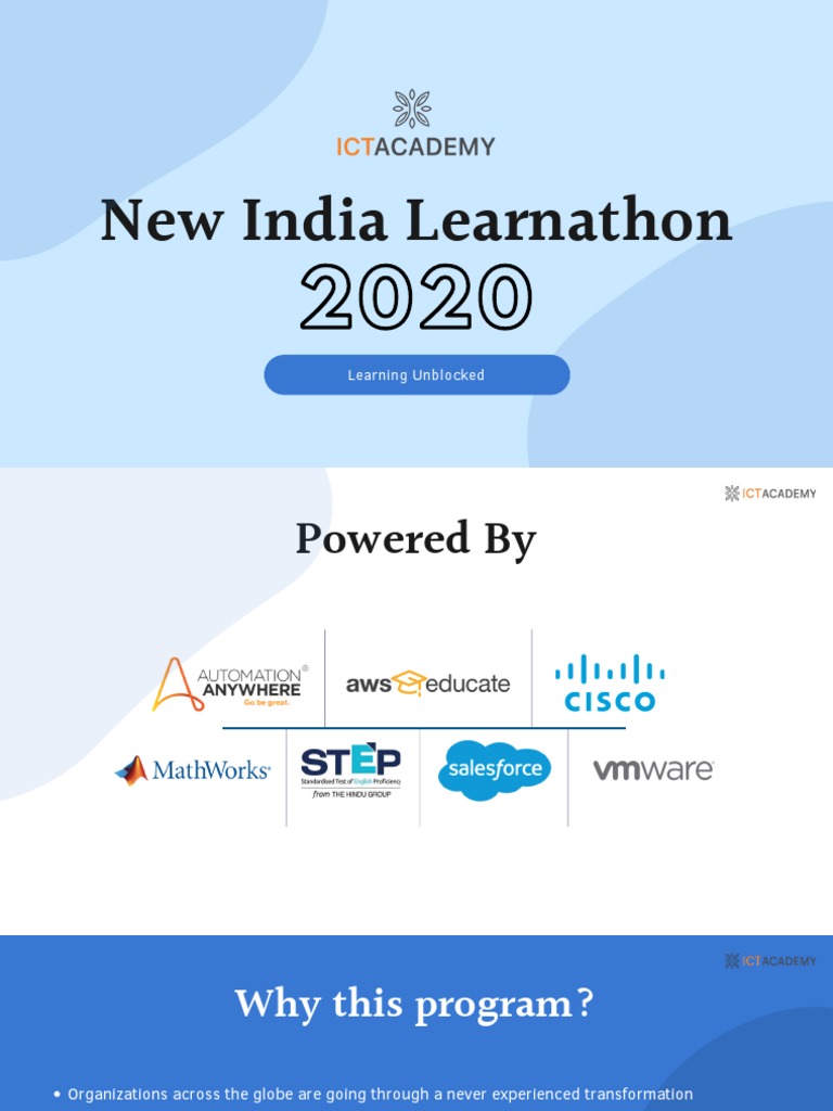 New India Learnathon 2020 PDF | PDF | Educational Technology | Deep Learning