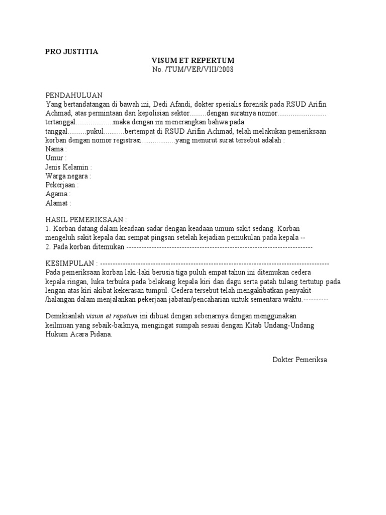 Contoh Visum | PDF