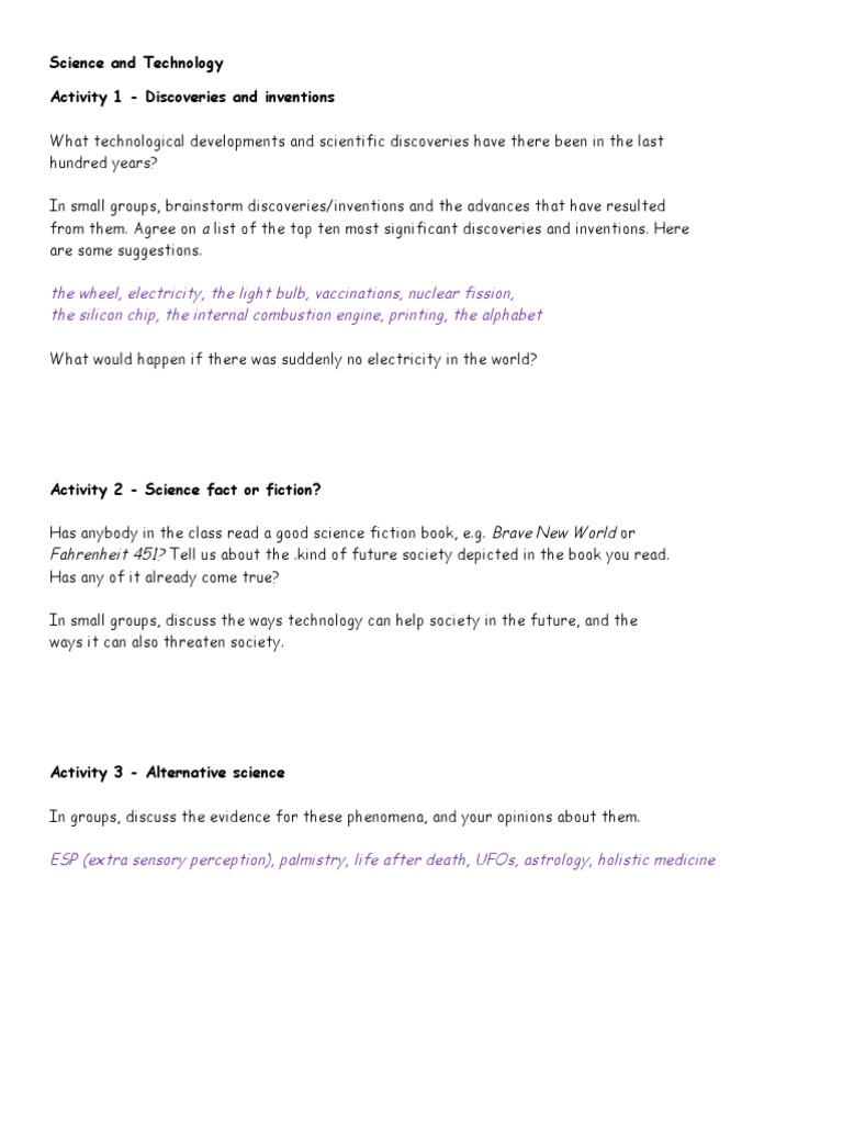 Science and Technology | PDF