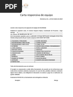 Formato de Resguardo de Equipo y Material | PDF