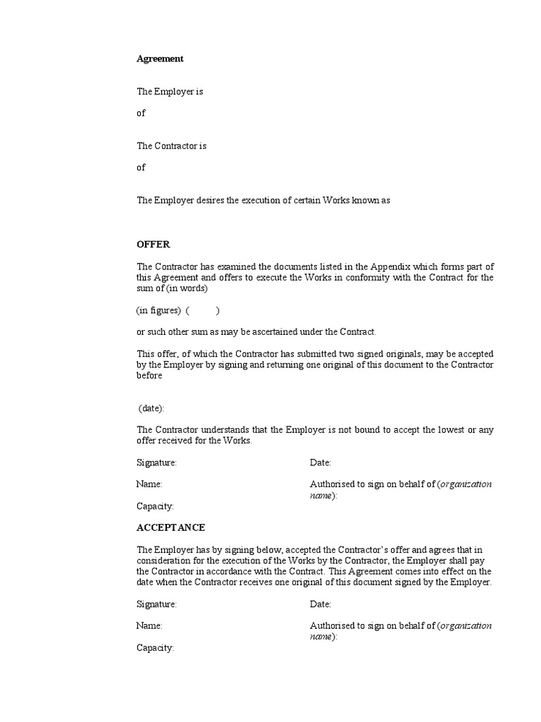 FIDIC Green Book (Agreement) | PDF | Present Value | Arbitration
