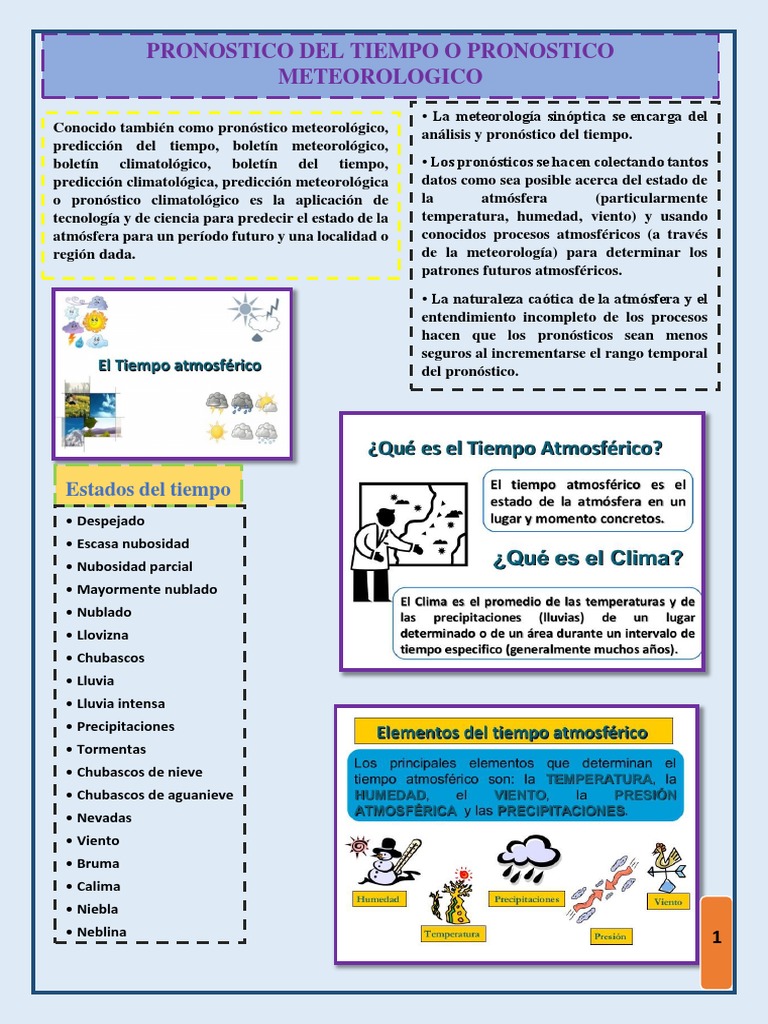 Pronostico Del Tiempo PDF | PDF | Predicción del tiempo | Meteorología