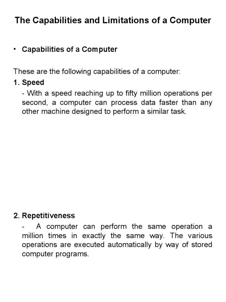 Mid-Lec 7 Cont2 Cap & Lim | PDF | Computer Data Storage | Accuracy And ...