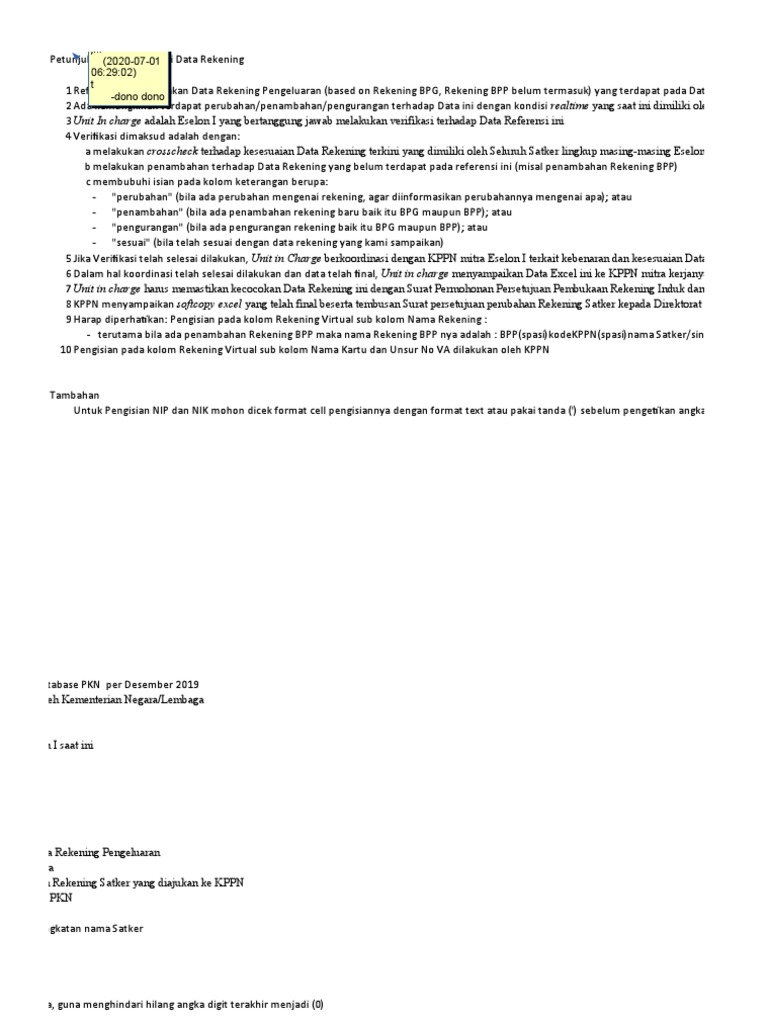 LAMP - PMK183.2019 Rek - IndukPemerintah | PDF