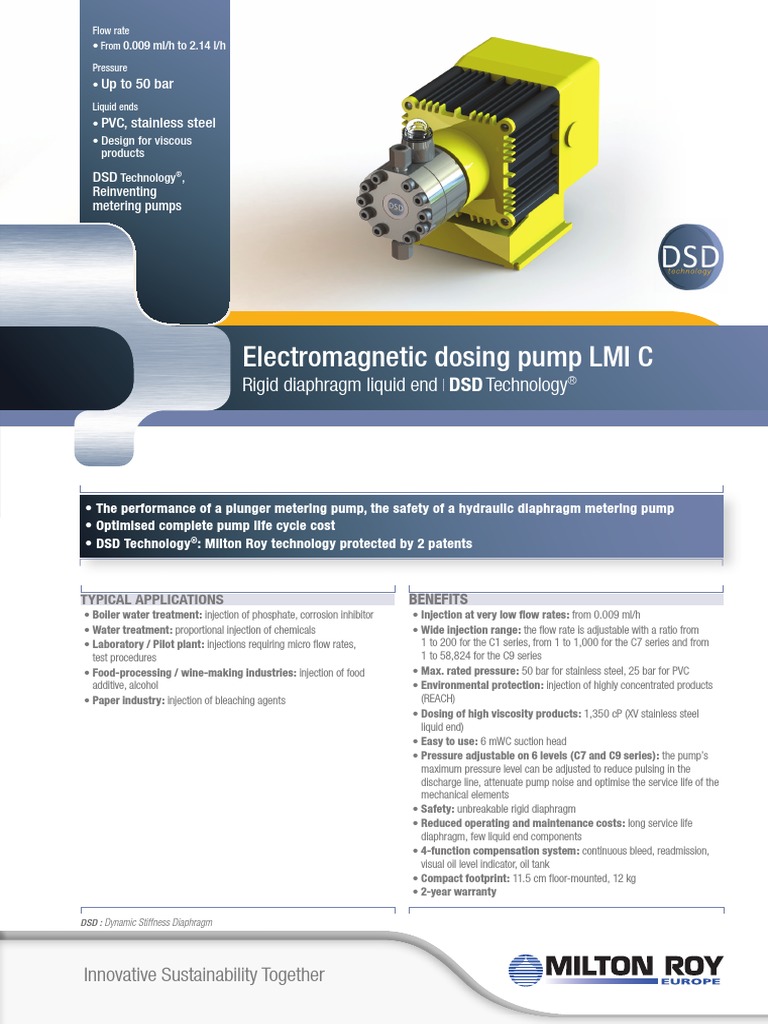 Folder LMI C DSD 07-2013 | PDF | Pump | Liquids