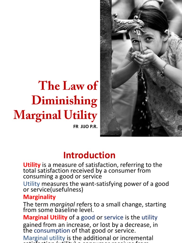 Understanding the Law of Diminishing Marginal Utility | PDF | Utility ...