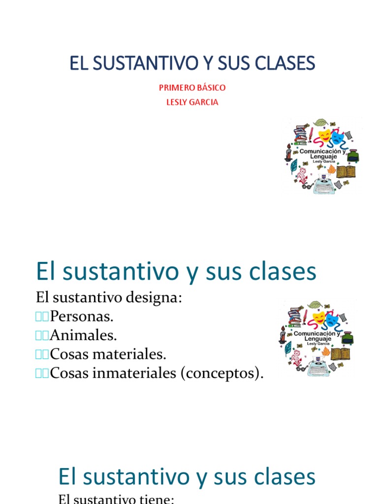 El Sustantivo y Sus Clases PDF | PDF
