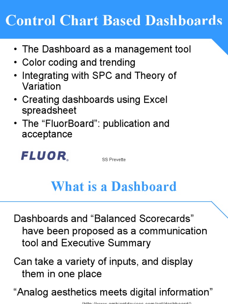 Control Chart Based Dashboards | PDF | Microsoft Excel | Information ...