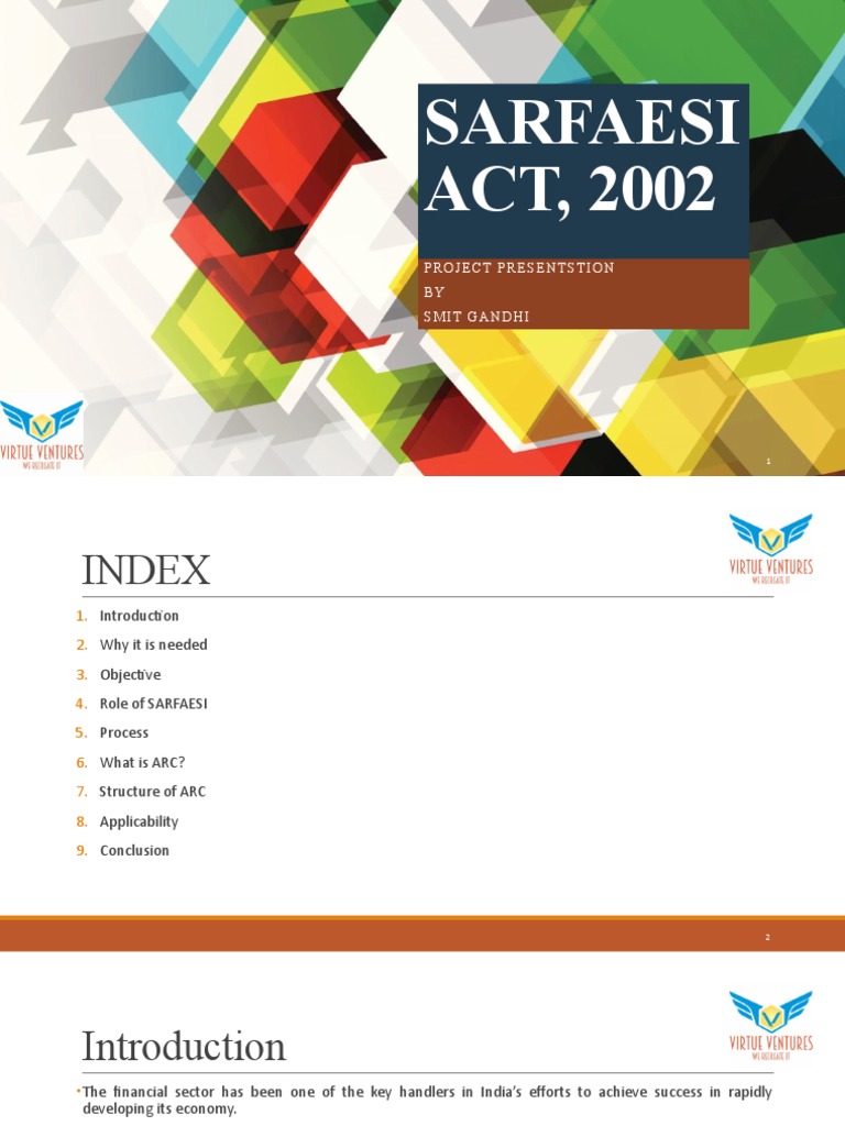 Sarfaesi Act, 2002 | PDF | Bankruptcy | Security Interest