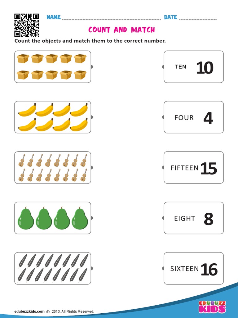 Count and Match Numbers 7 | PDF
