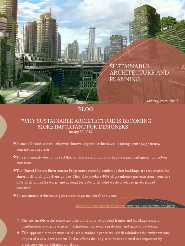 Sustainable Architecture and Planning | PDF | Green Building ...