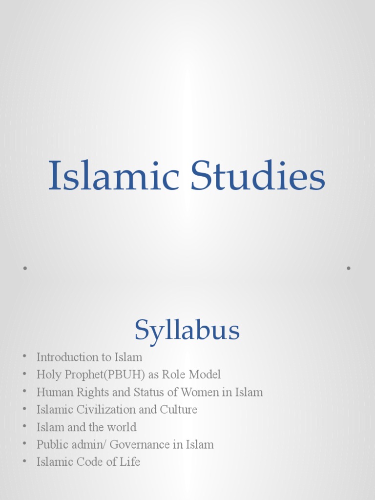 Islamic Studies | PDF | God | Human