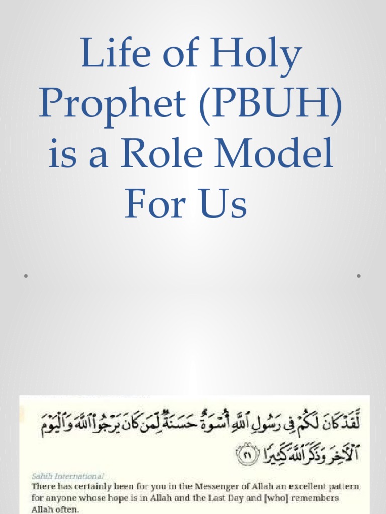 Prophet Muhammad: A Role Model for All | PDF | Medina | Muhammad
