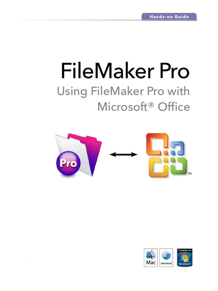 FileMaker Office How-To Guide | PDF | File Maker | Microsoft Excel